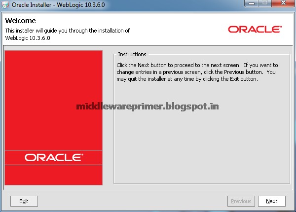 Weblogic 11g Installation Using Jar File