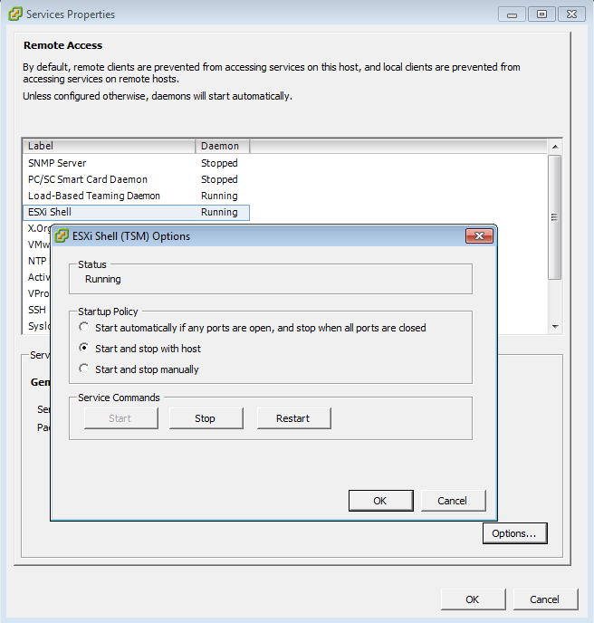 Enabling Esxi Shell Access
