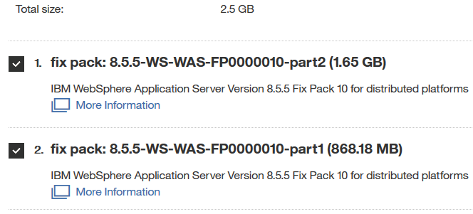 Websphere Application Server V855 Fix Pack 10 Update
