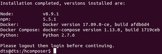 Hyperledger Composer Installation process