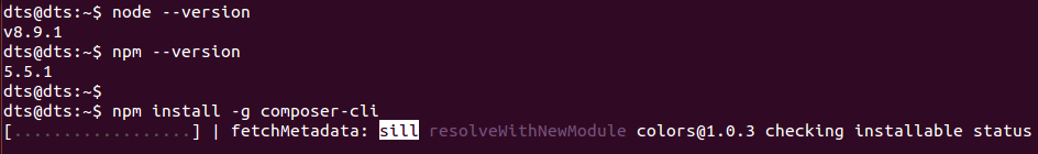 Hyperledger Composer Installation process